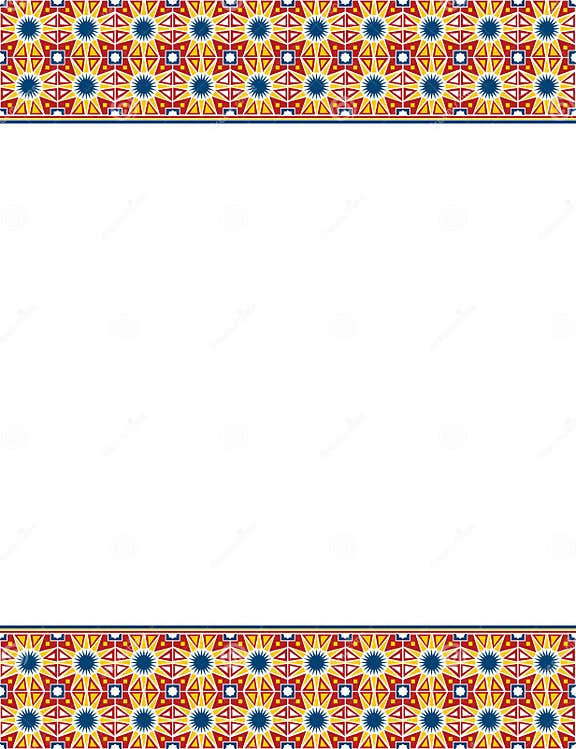 Abstract Islamic Border Design Stock Vector - Illustration of turkish ...