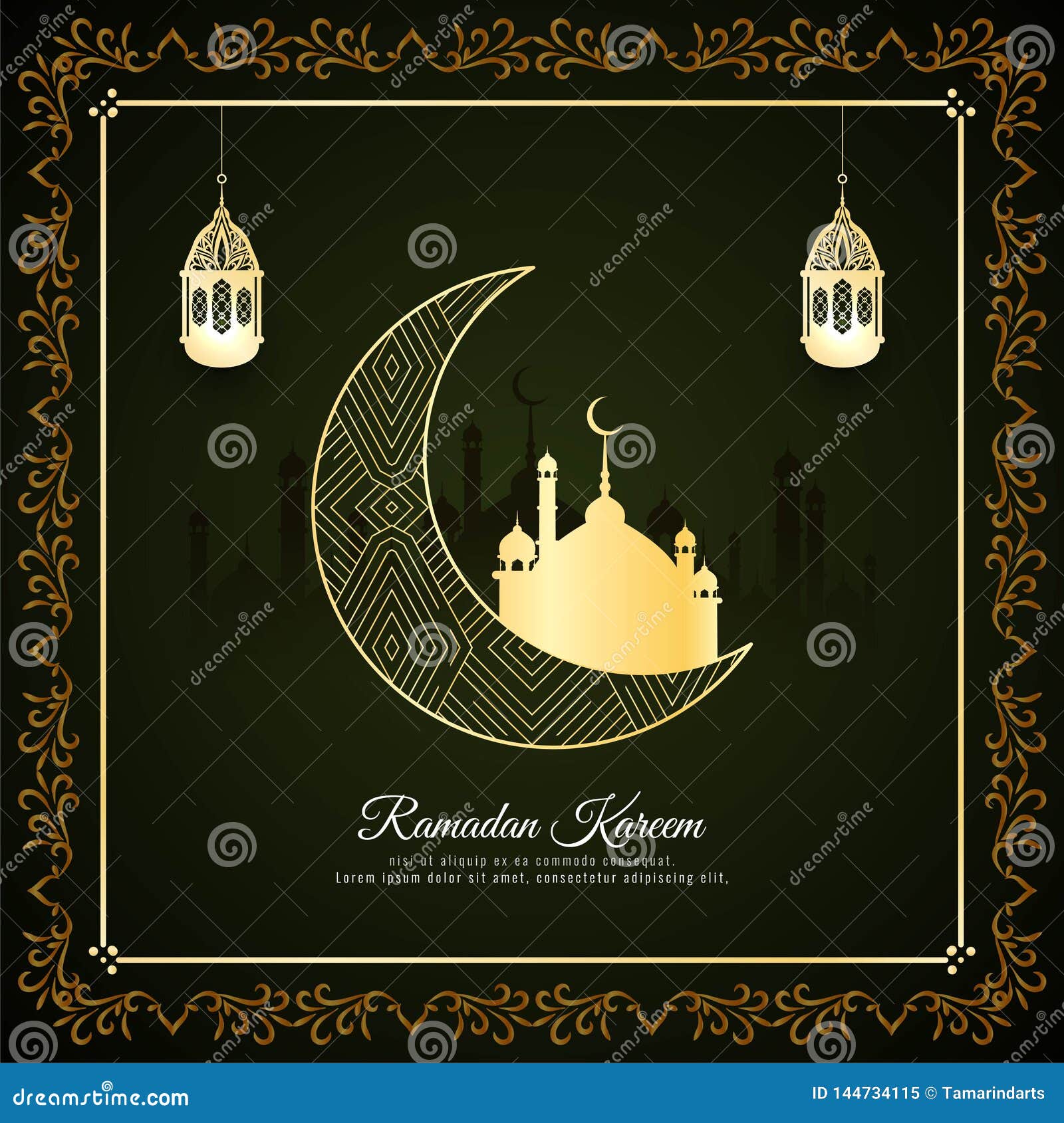 Abstract Islamic Festival Background Stock Vector - Illustration of ...