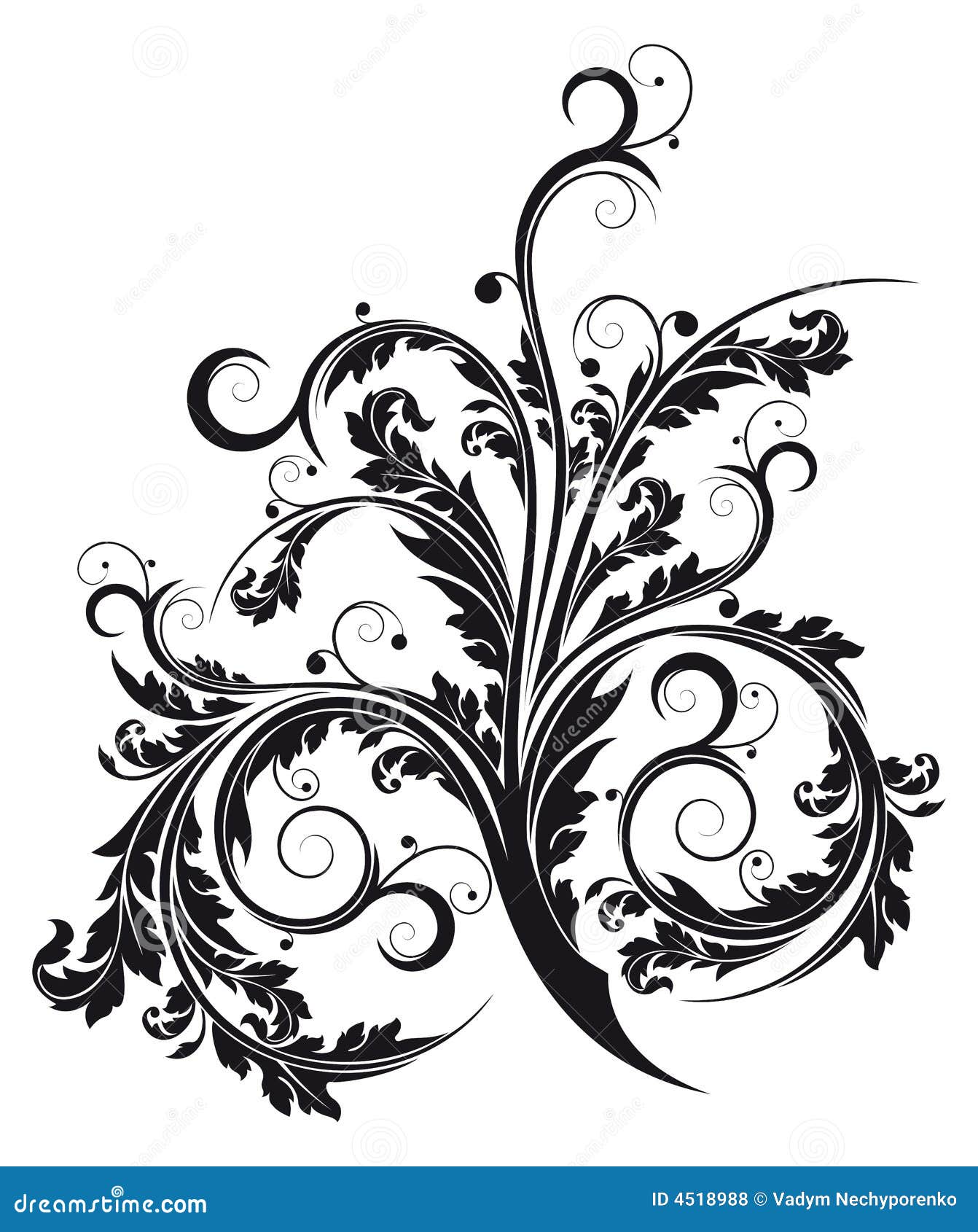 Abstract isolated flourish stock illustration. Illustration of summer ...