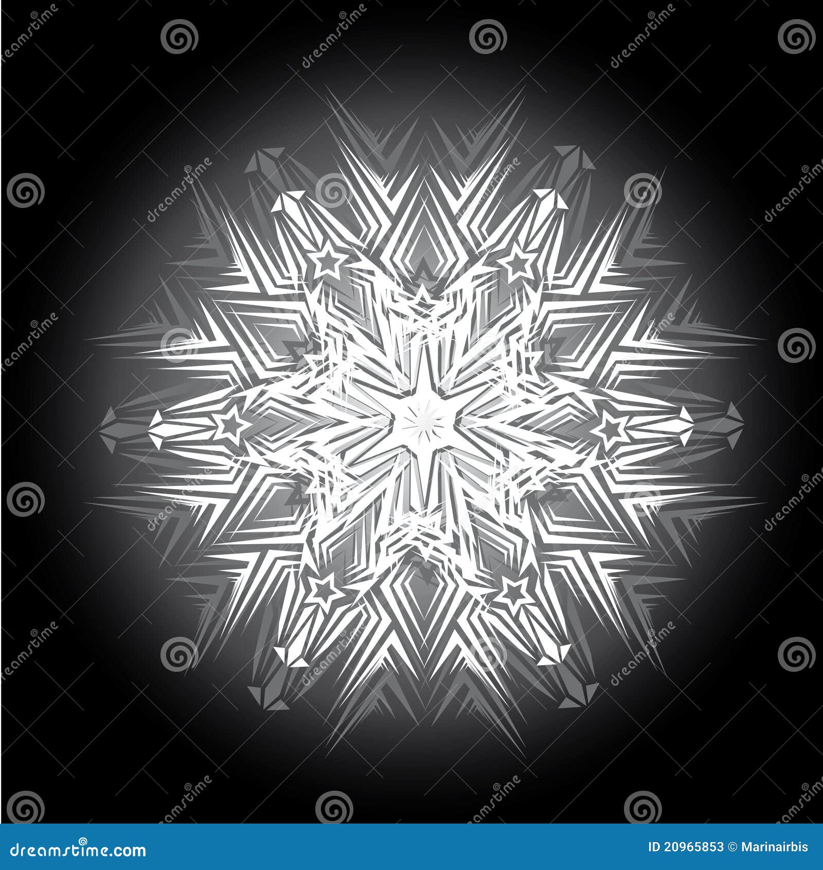 Abstract Isolated Vector Snowflake Stock Vector - Illustration of noel ...