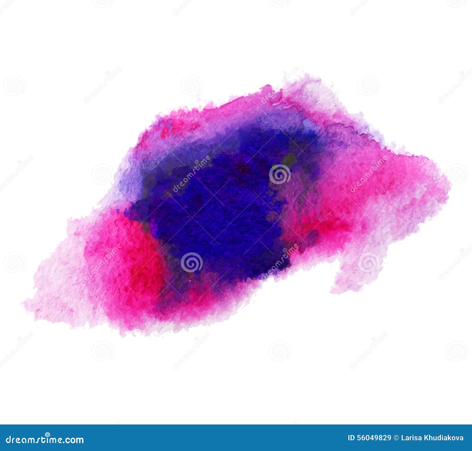 Abstract Isolated Watercolor Stain Wet Texture Stock Illustration ...