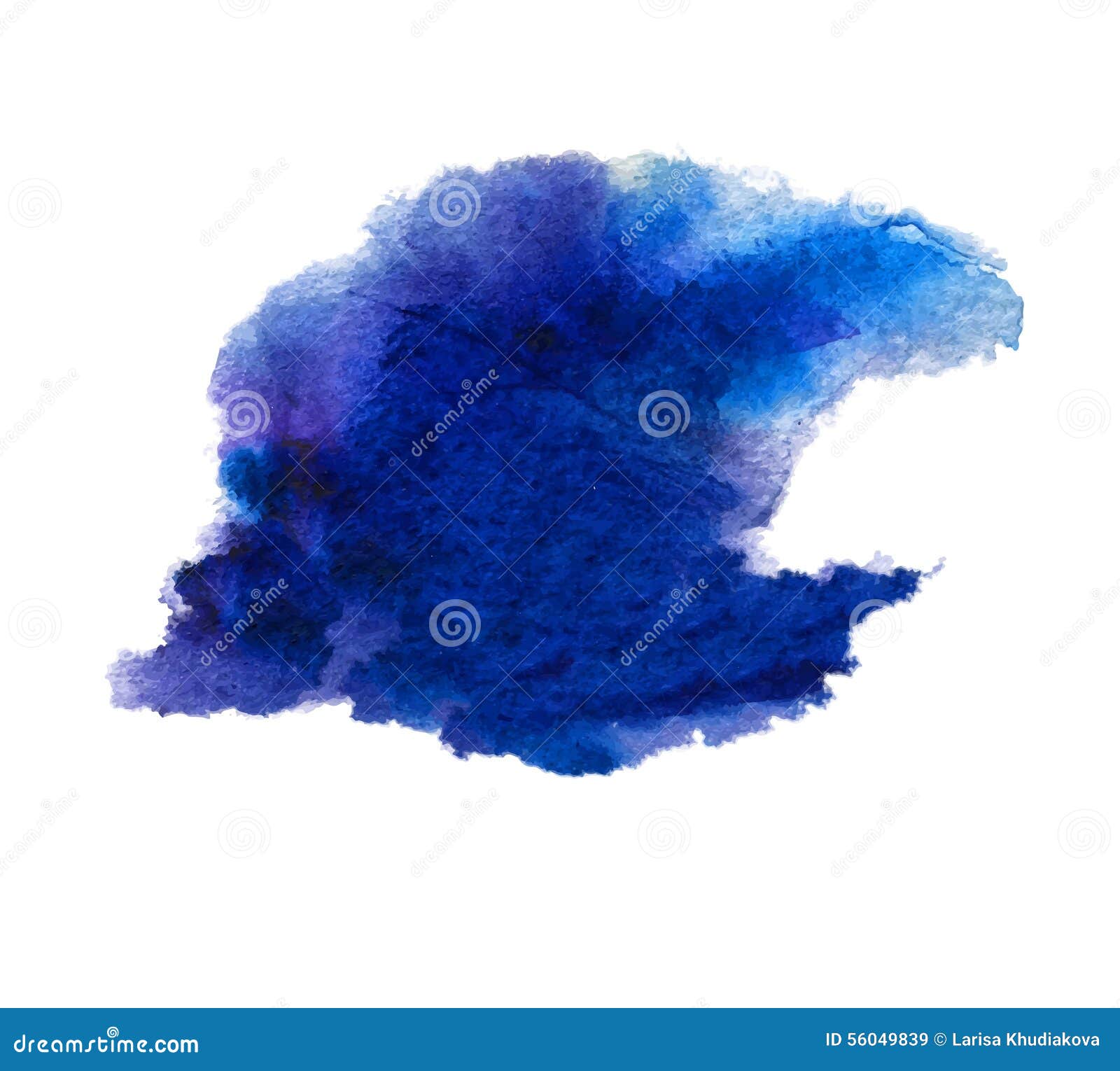 Abstract Isolated Watercolor Stain Wet Texture Stock Illustration ...