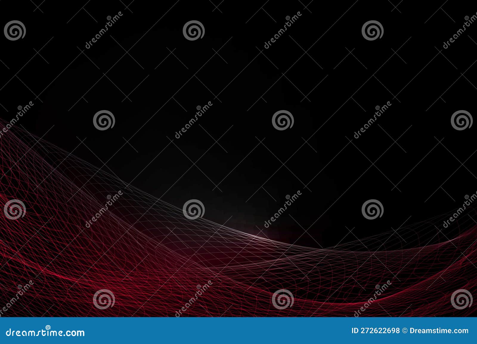 Abstract Isolated Wave Red Tint on Black Design Stock Vector ...