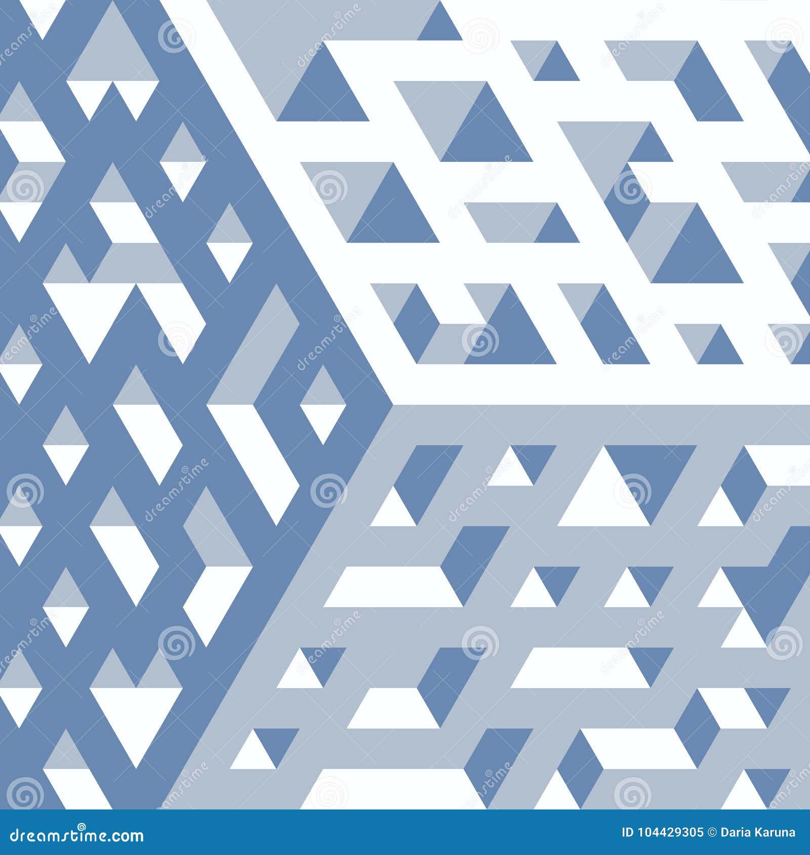 Abstract Isometric Background of Geometric Shapes. Three-dimensional ...