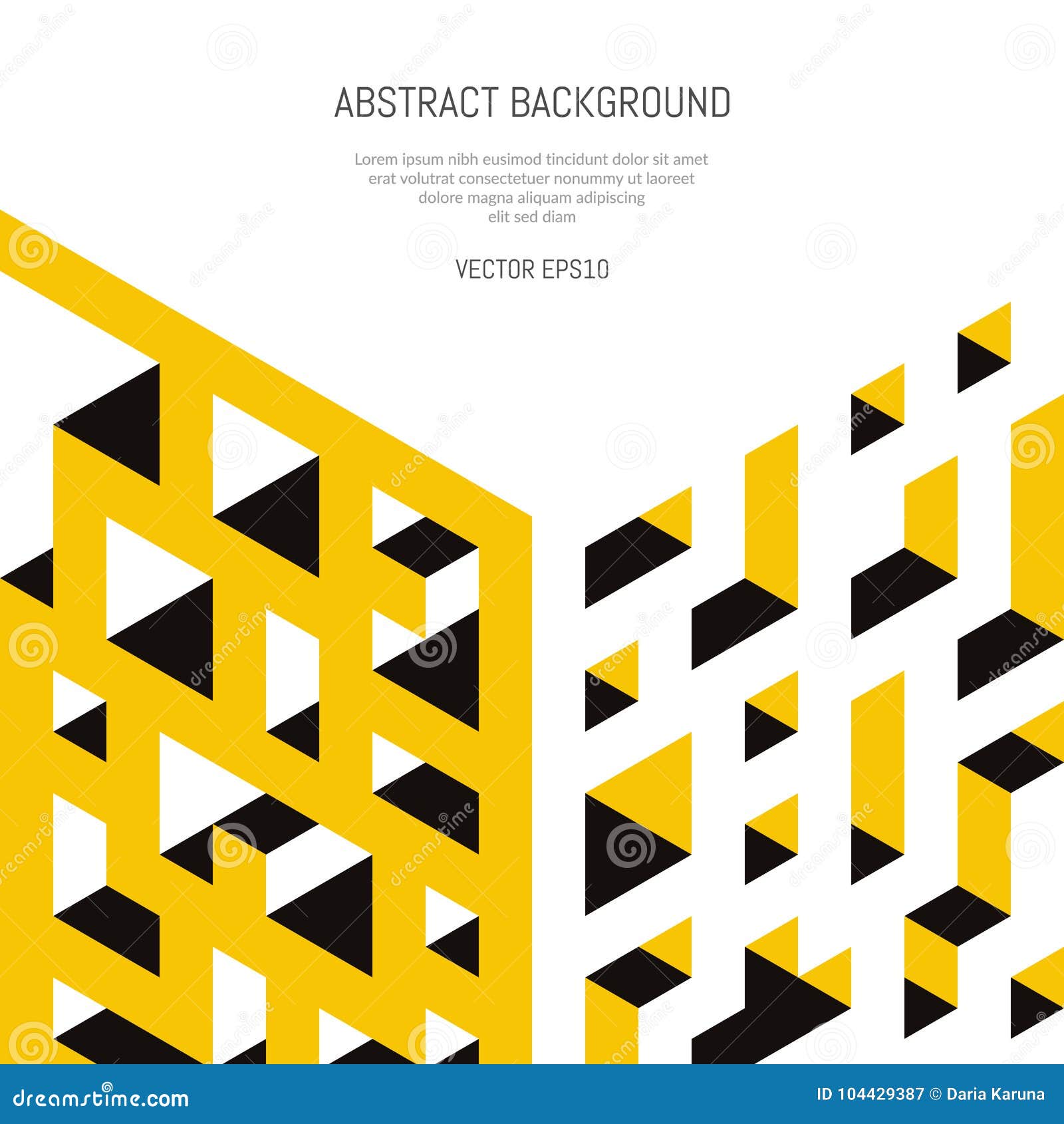 Abstract Isometric Background of Geometric Shapes. Three-dimensional ...