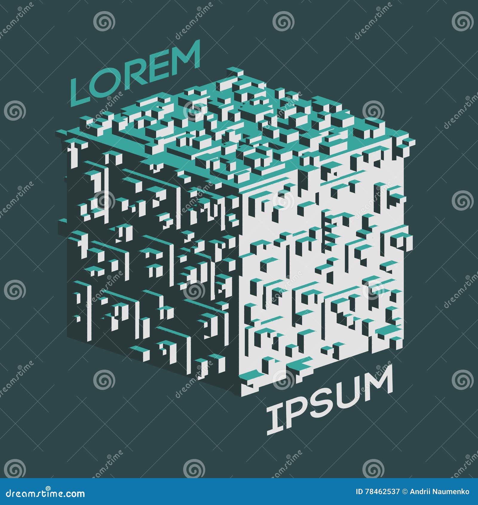 Abstract Isometric Cube Logo. Vector Illustration. Isolated Icon ...