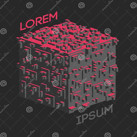 Abstract Isometric Cube Logo. Vector Illustration. Isolated Icon ...