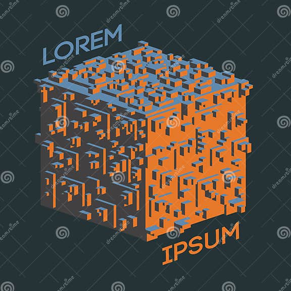 Abstract Isometric Cube Logo. Vector Illustration. Isolated Icon ...