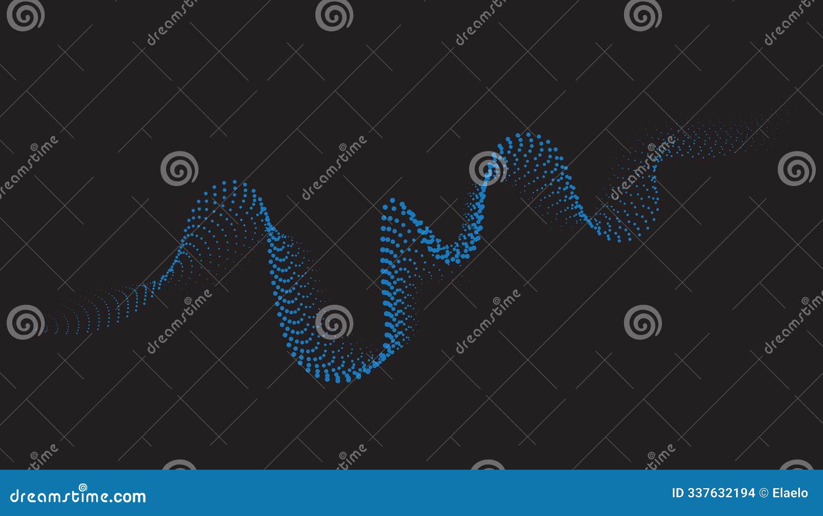 Abstract Isometric 3d Particle Line Graph Stock Illustration ...