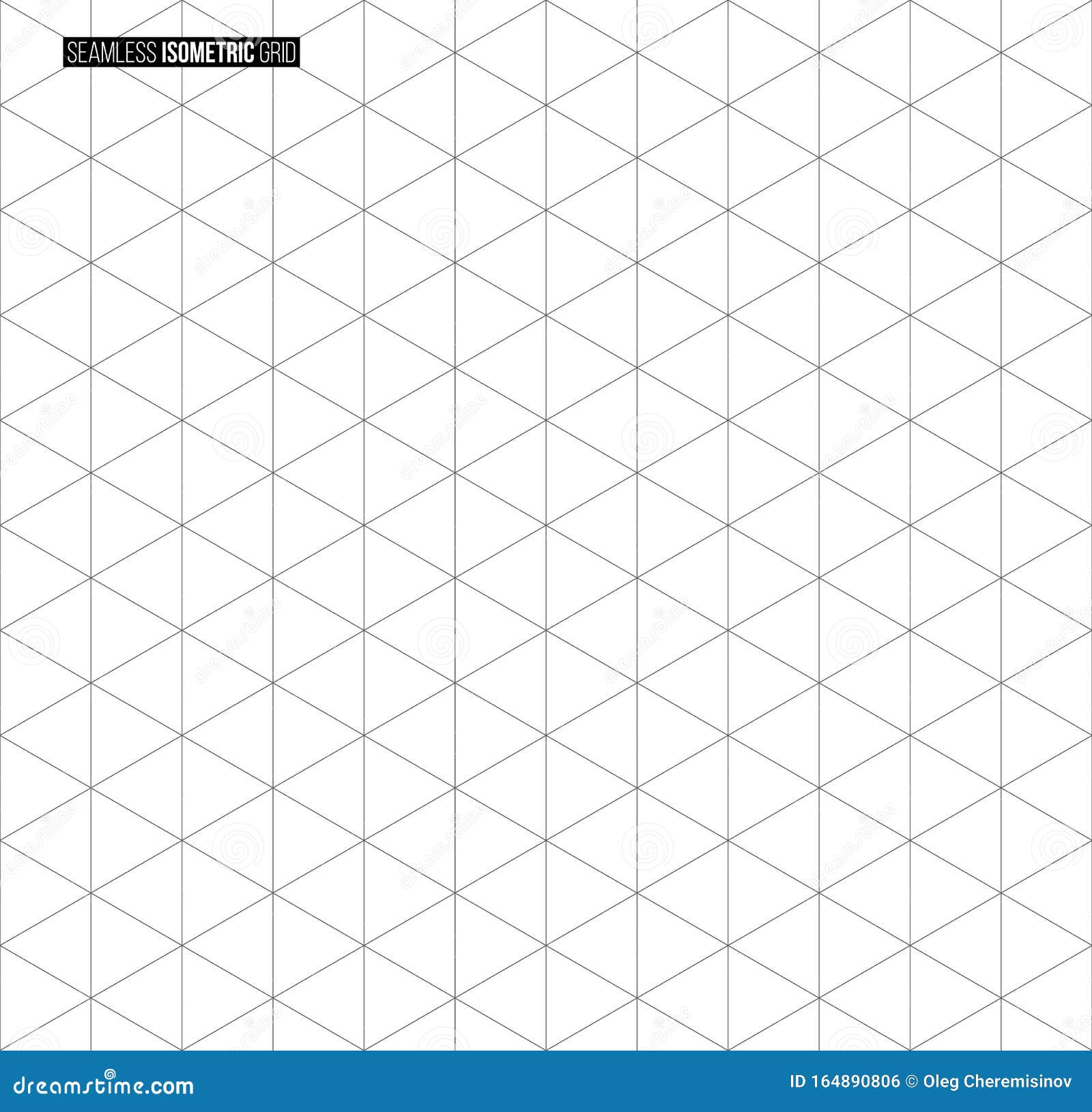 Abstract Isometric Grid Vector Seamless Pattern Stock Vector ...