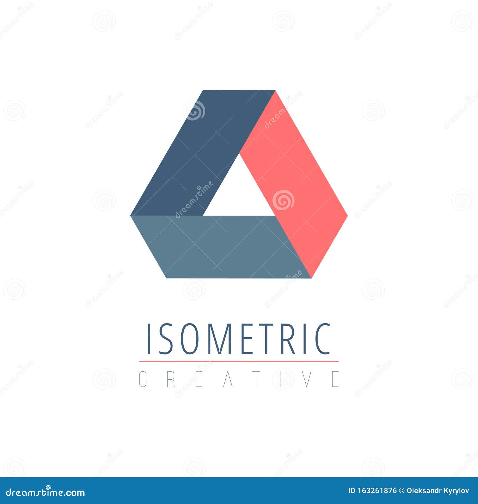 Abstract Isometric Impossible Triangle Logo Design Template, Retro ...
