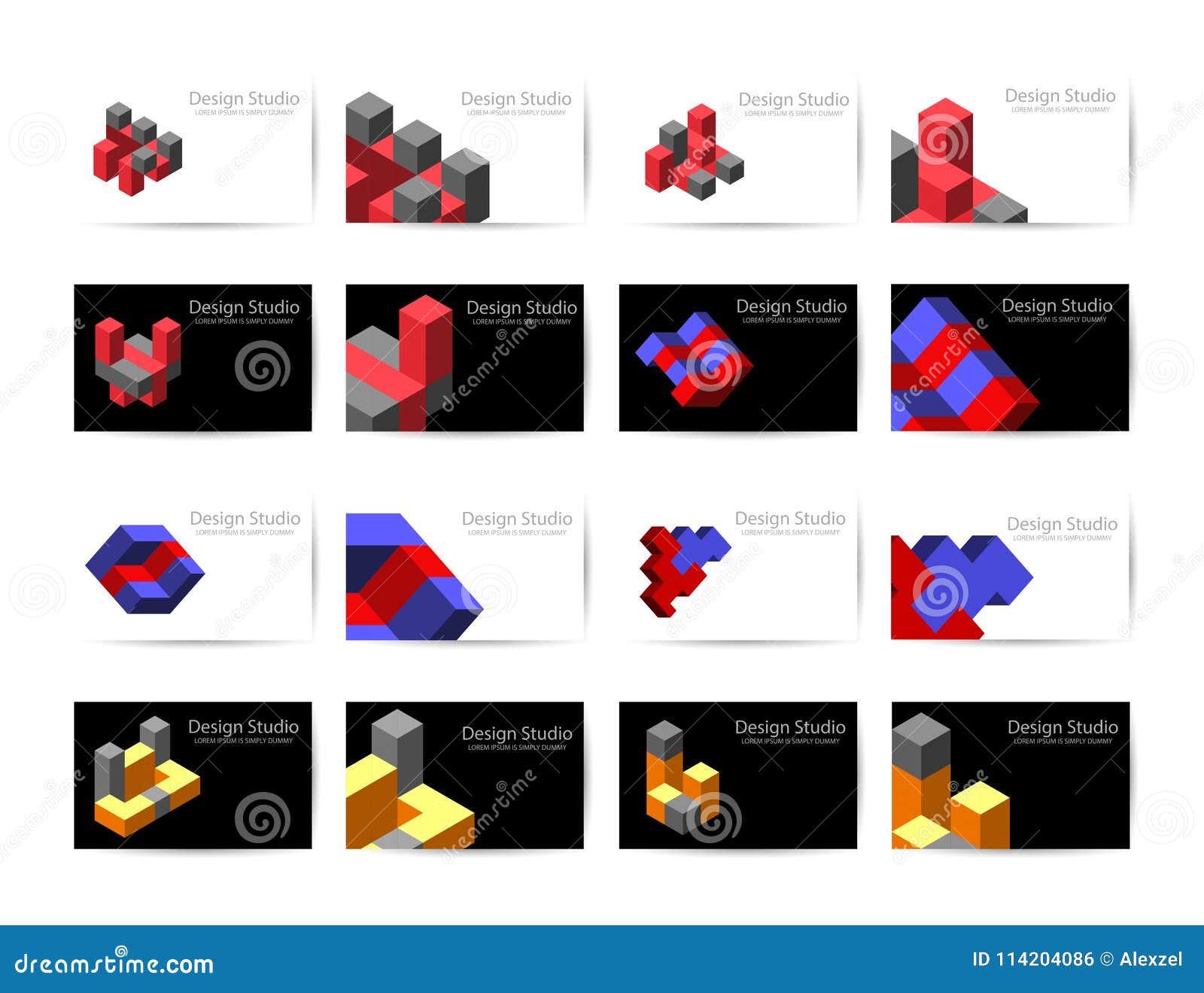 Abstract Isometric Logotype Stock Vector - Illustration of company ...