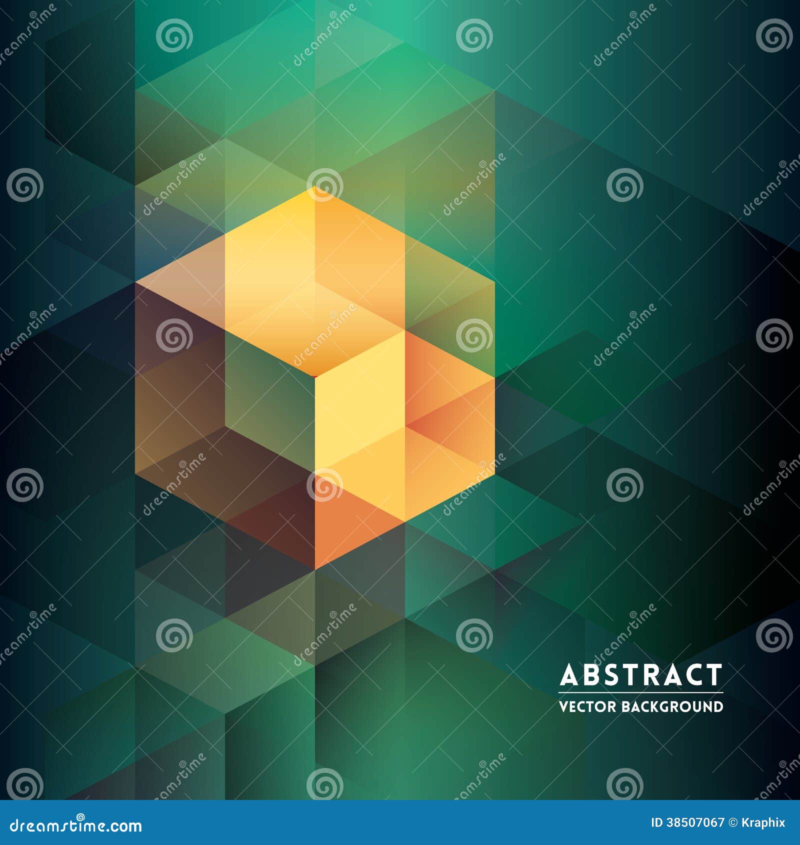 Abstract Isometric 3d Hexagon Pattern Background Vector Illustration ... Abstract Isometric 3d Hexagon Pattern Background Vector Illustration ...