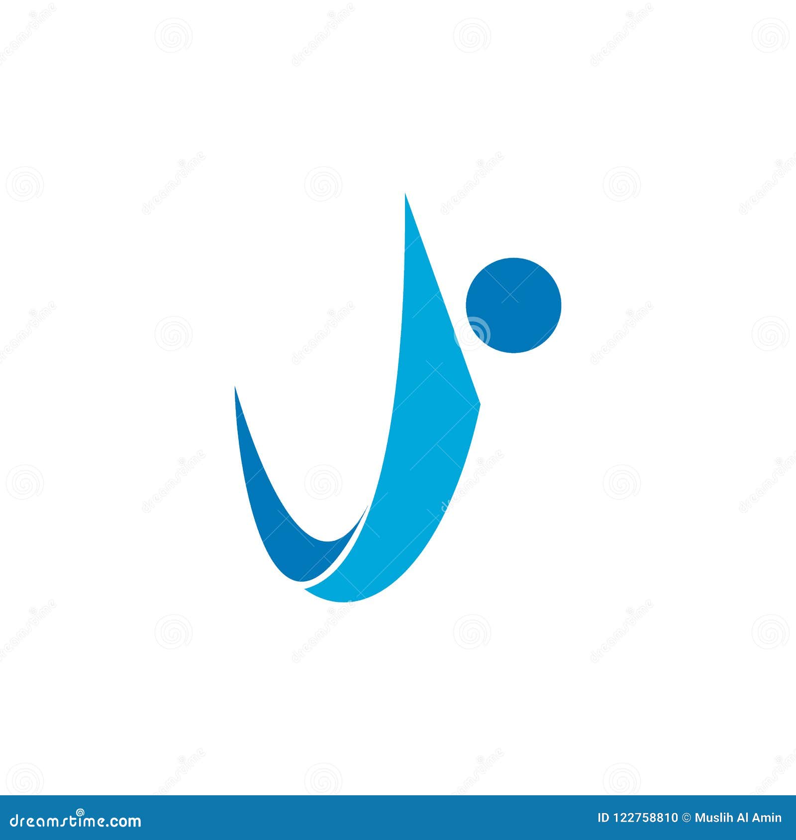 Abstract J People Logo, J Letter Logo Design, People Active Logo. Stock ...