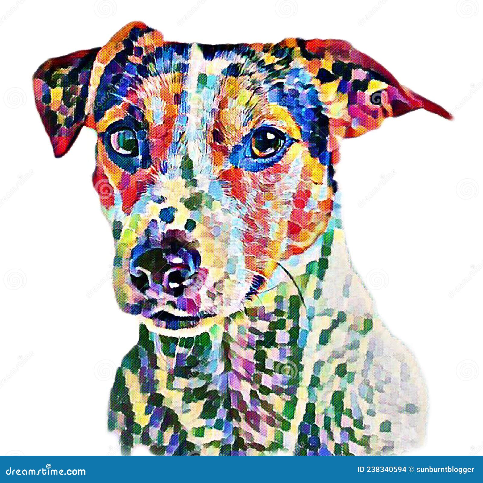 Jack Russel Breed Dog Logo Design Vector Illustration | CartoonDealer ...