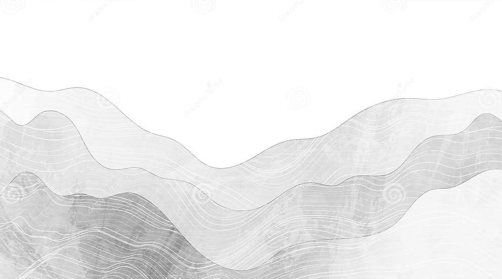 Abstract Japanese Grey Wavy Pattern Elegant Background Stock ...