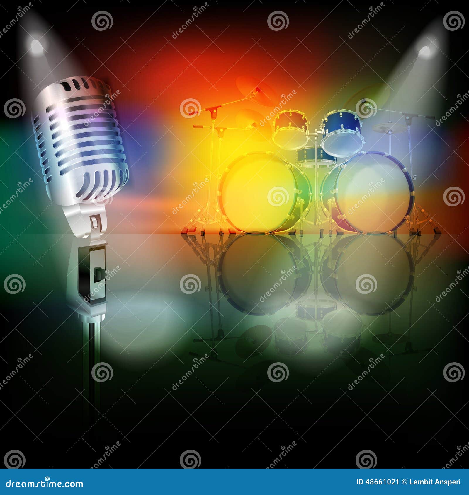 Abstract jazz background stock vector. Illustration of lamp - 48661021