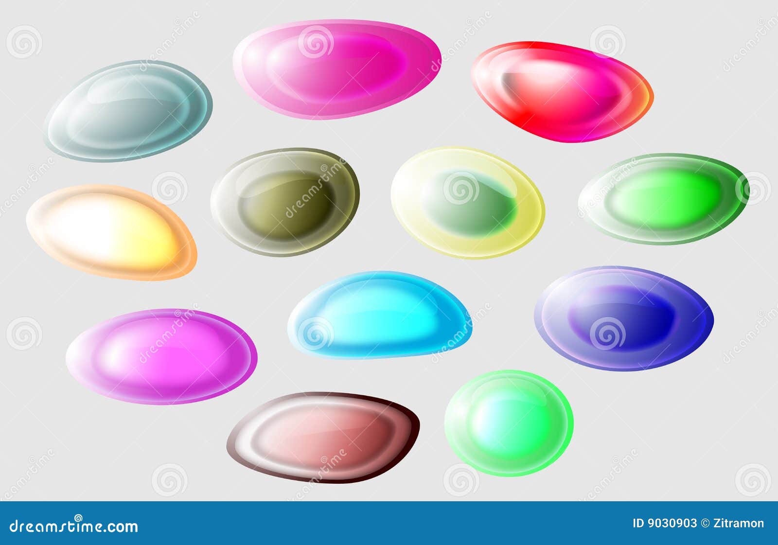 Abstract Jelly Shapes stock illustration. Illustration of colorful ...