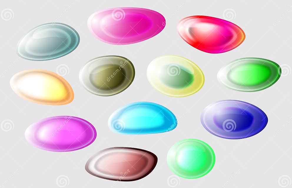 Abstract Jelly Shapes stock illustration. Illustration of colorful ...