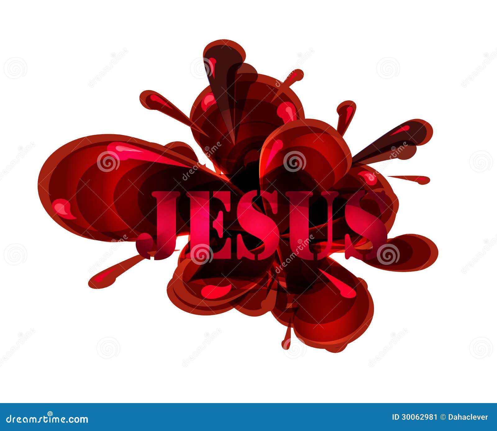 An Abstract Jesus Christ On The Cross Towards Death Stock Photo ...