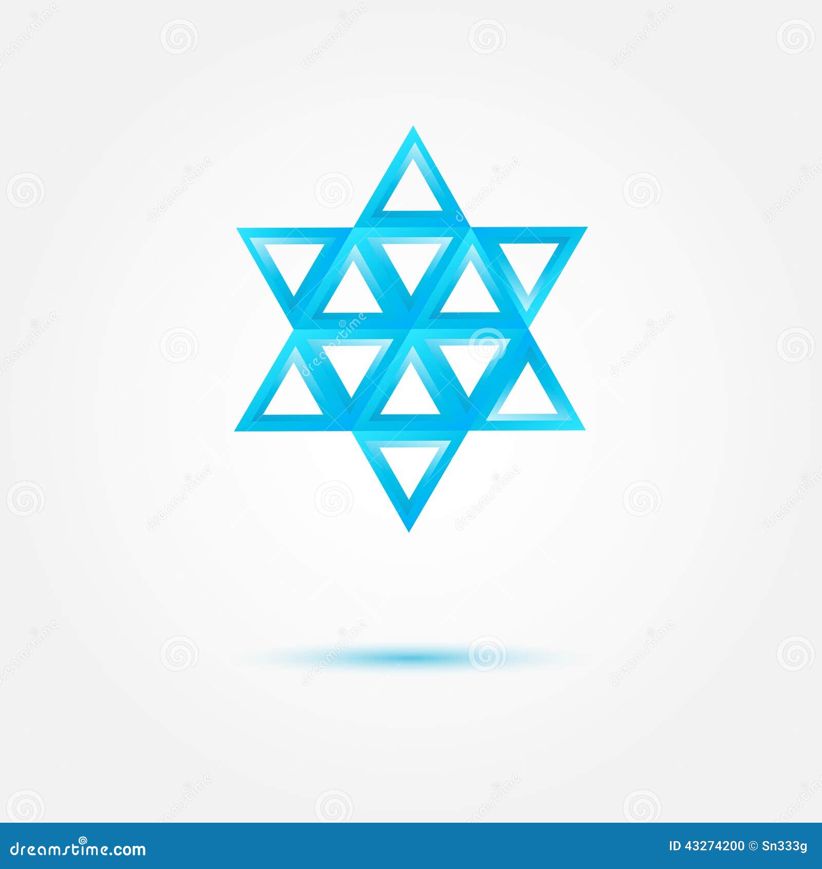 Abstract Jewish Star - Vector Symbol Stock Illustration - Illustration ...