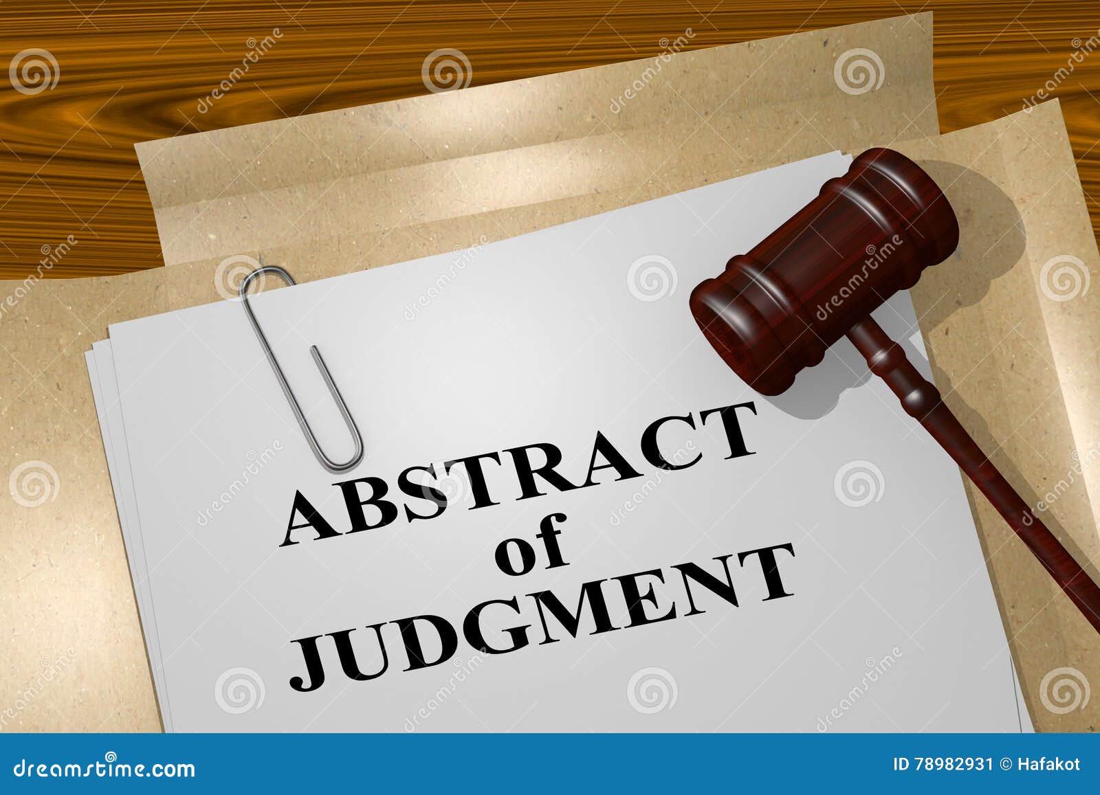 Abstract of Judgment - Legal Concept Stock Illustration - Illustration ...
