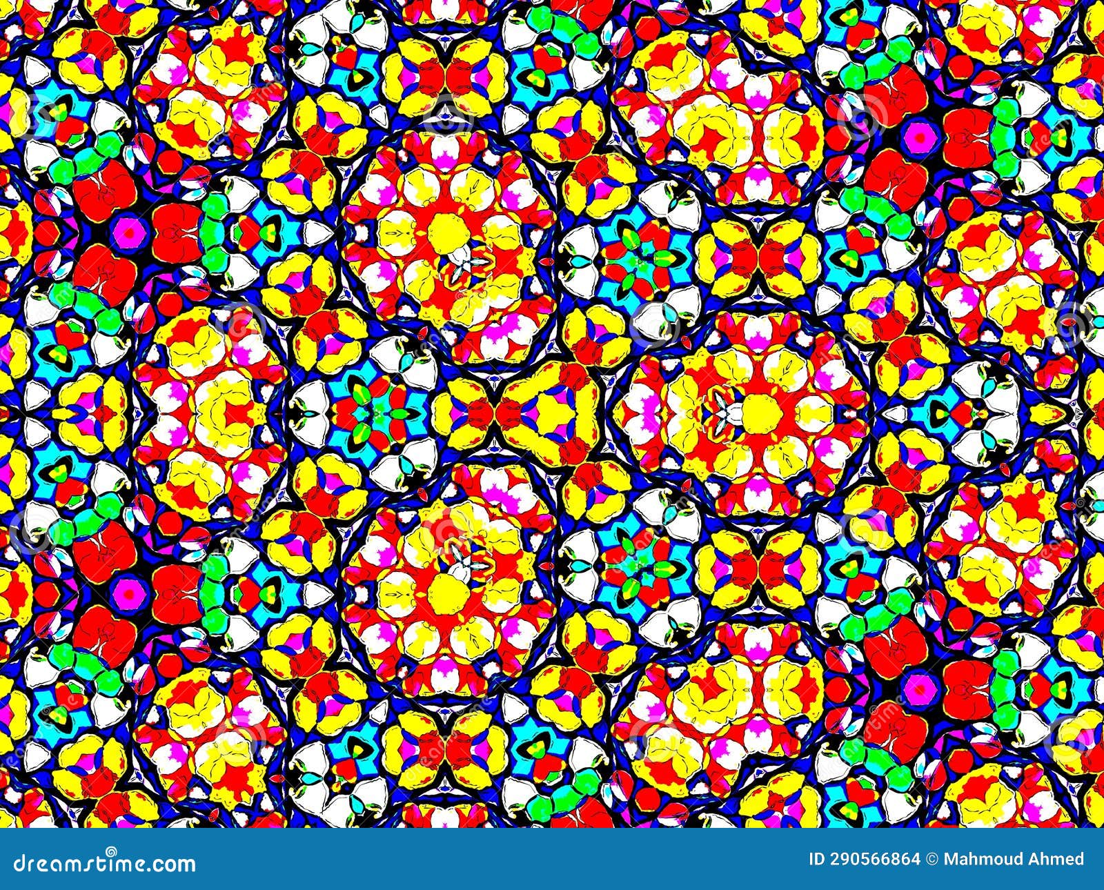 Abstract Kaleidoscope Art stock illustration. Illustration of macro ...