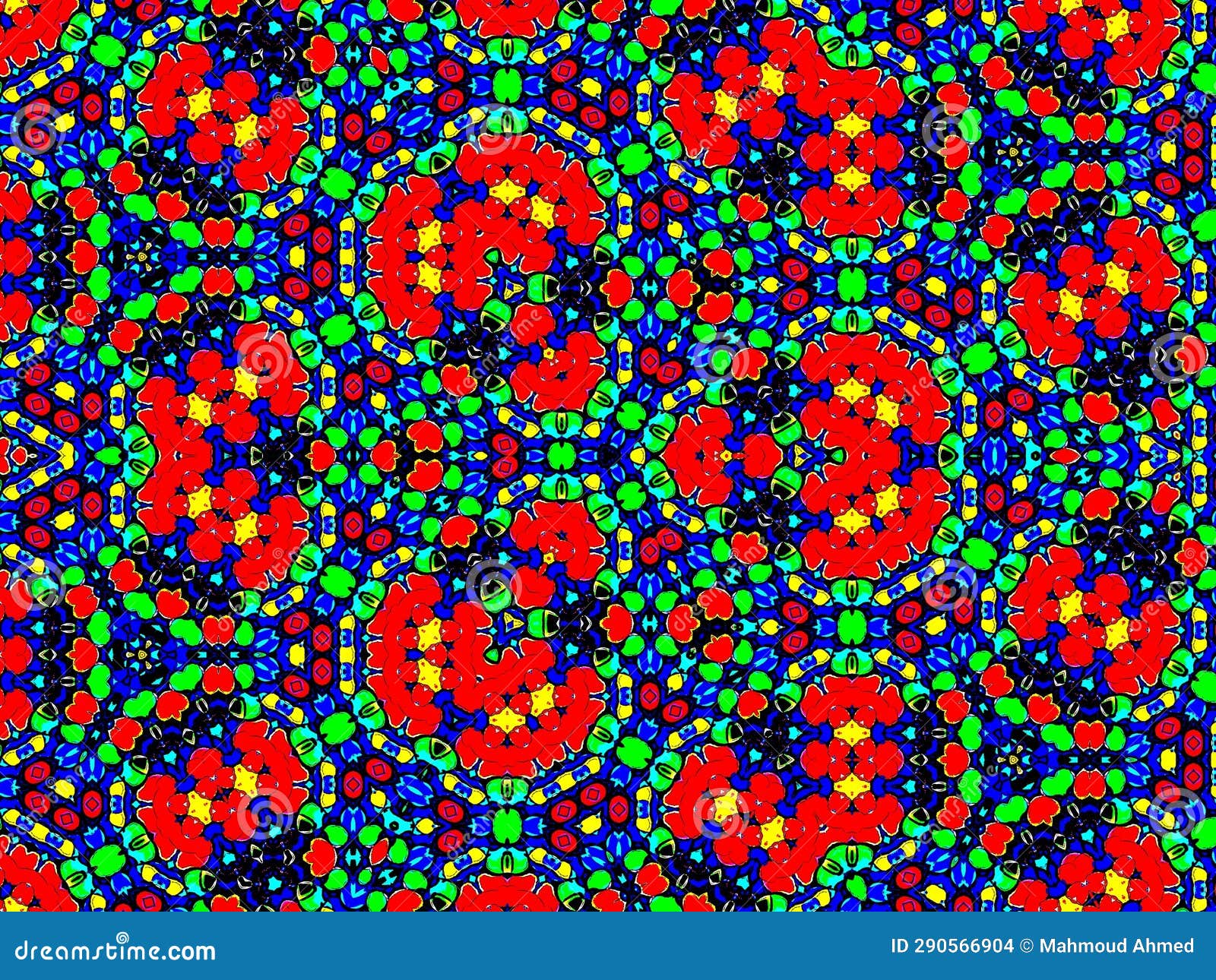 Abstract Kaleidoscope Art stock illustration. Illustration of fashion ...