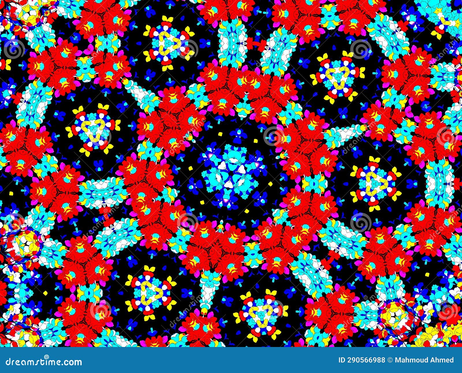 Abstract Kaleidoscope Art stock illustration. Illustration of vintage ...