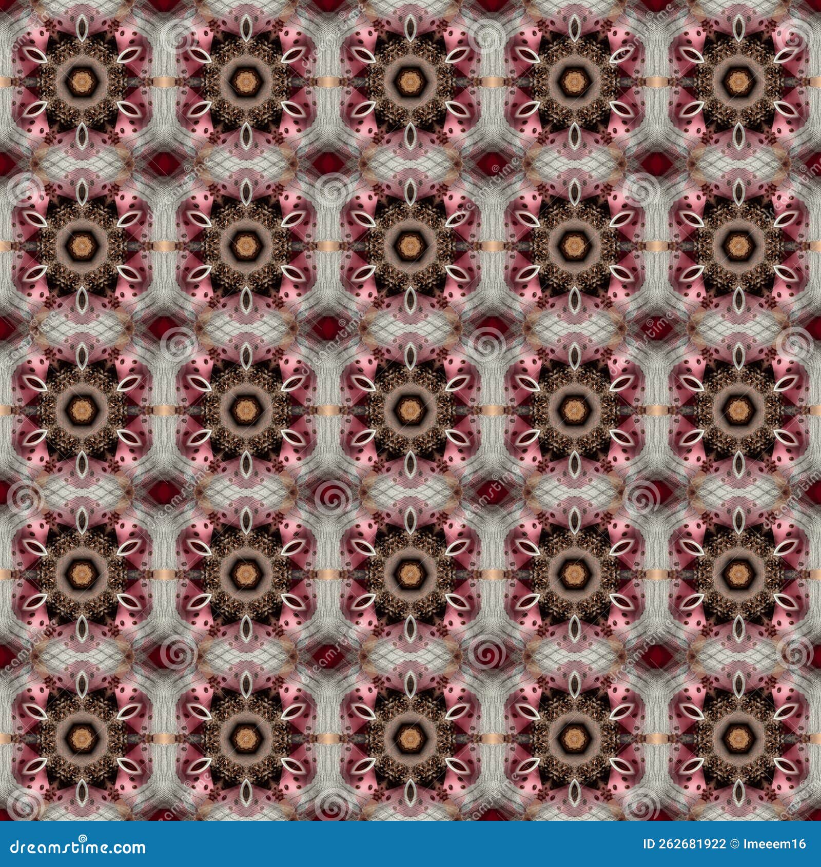 Abstract Kaleidoscope Background with Square Dimensions. Stock ...