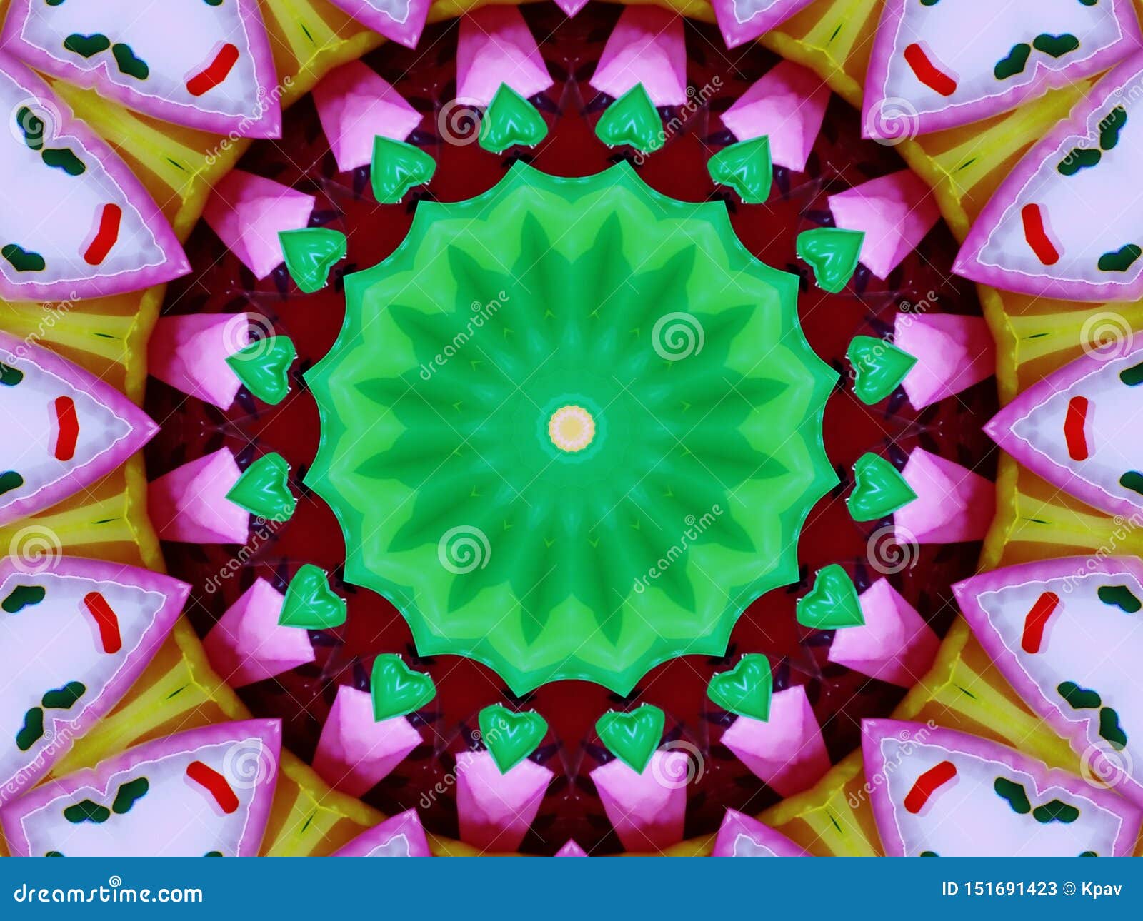 Abstract Kaleidoscope Joyful Background Stock Illustration ...