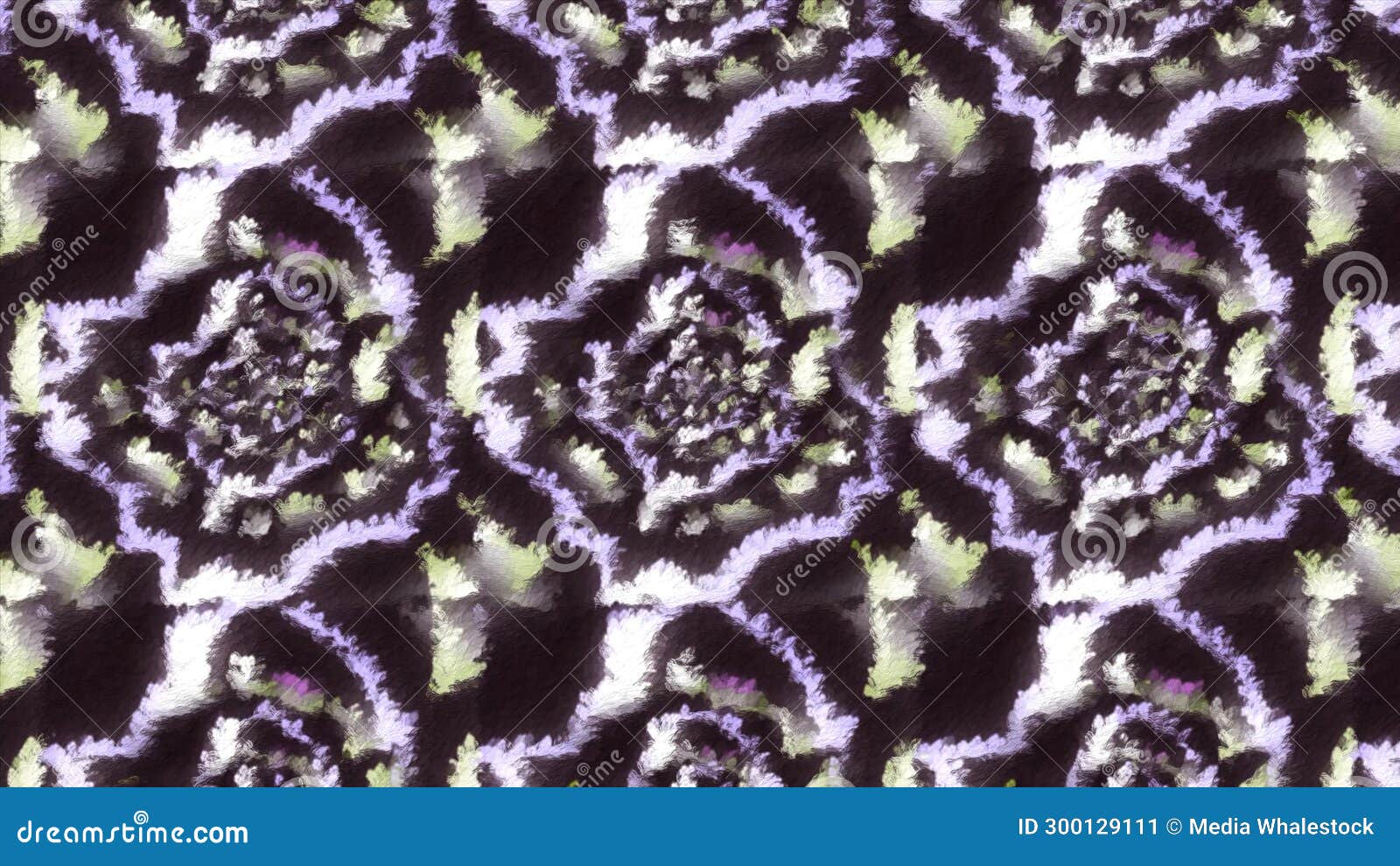 Abstract Kaleidoscopic Pattern with Flashing Lights. Motion ...