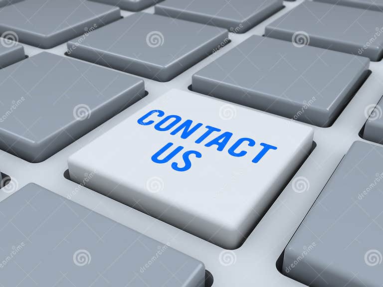 Abstract Keyboard with Contact Us Button Stock Illustration ...