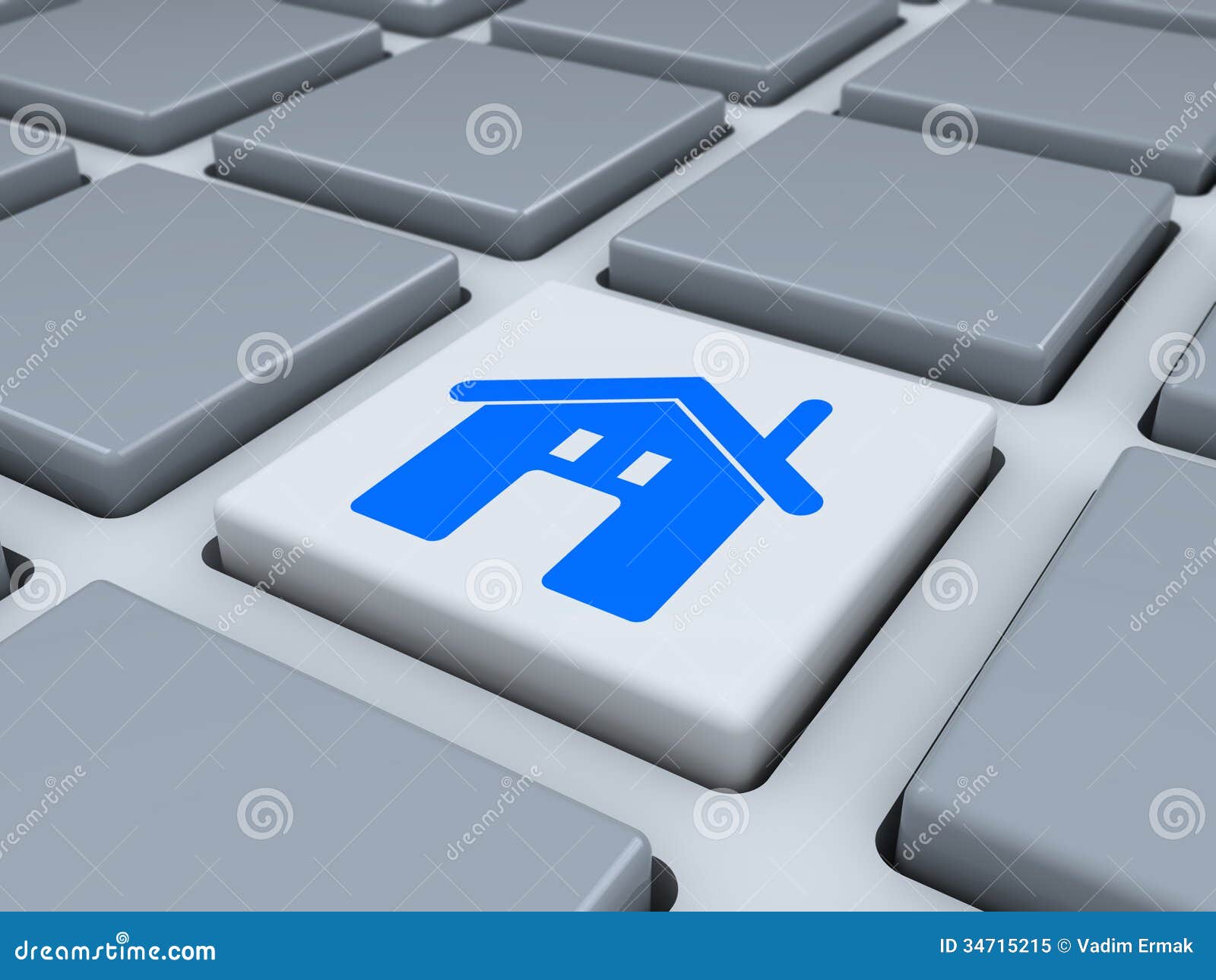 Abstract Keyboard with Homepage Button Stock Illustration ...
