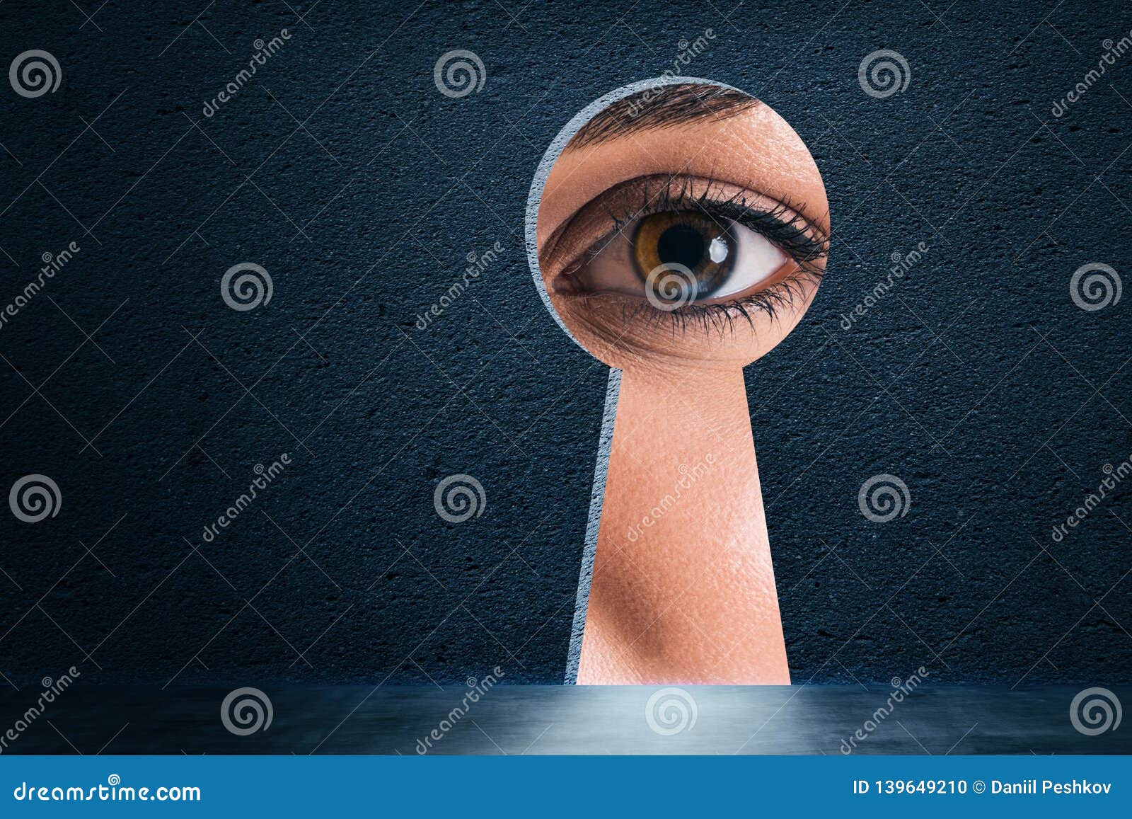 Abstract Keyhole Into Another World. Doorway To Enchanted Fantasy ...