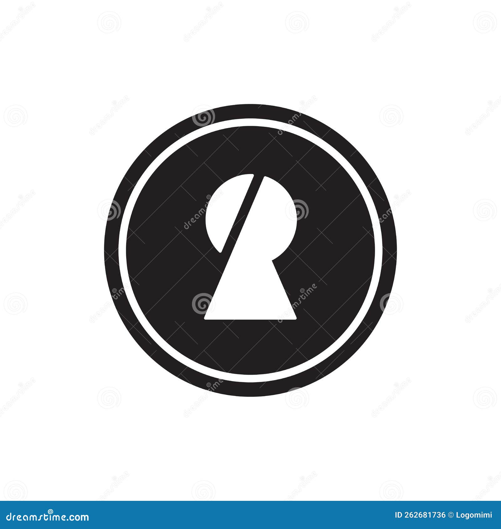 Abstract Keyhole Logo Icon Vector. Lock Icon Sign Stock Vector ... Abstract Keyhole Logo Icon Vector. Lock Icon Sign Stock Vector ...