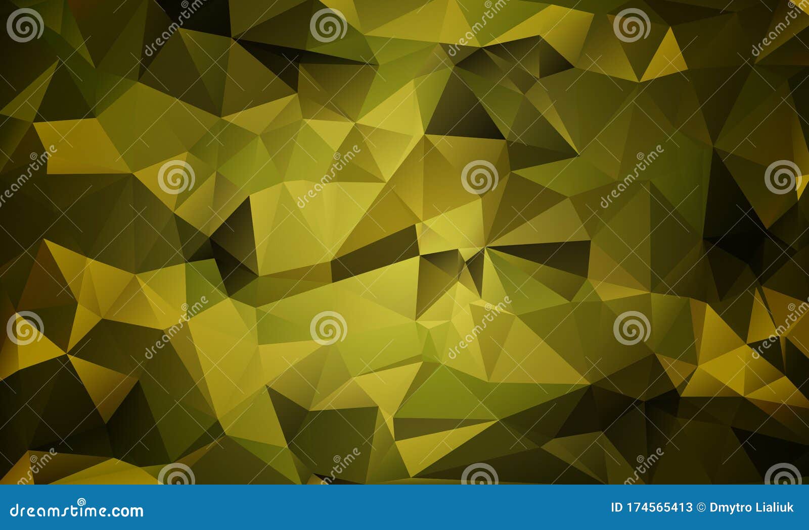 Abstract Khaki, Protective, Green Background from Triangles, Vector ...