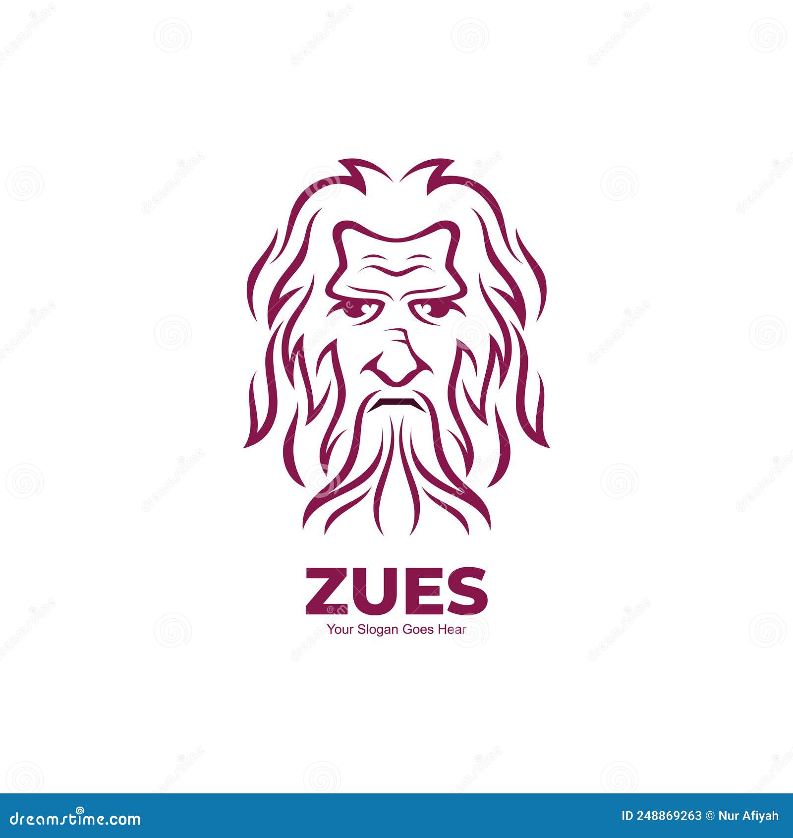 Abstract King Zeus Logo Vector, Modern Style Stock Vector ...