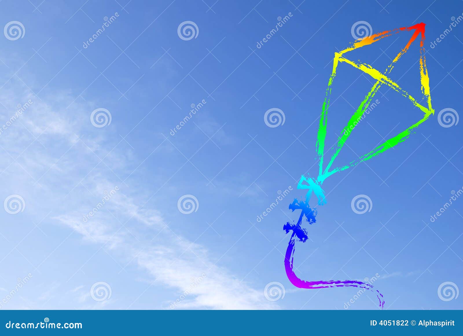 Abstract kite stock photo. Image of peaceful, abstract - 4051822