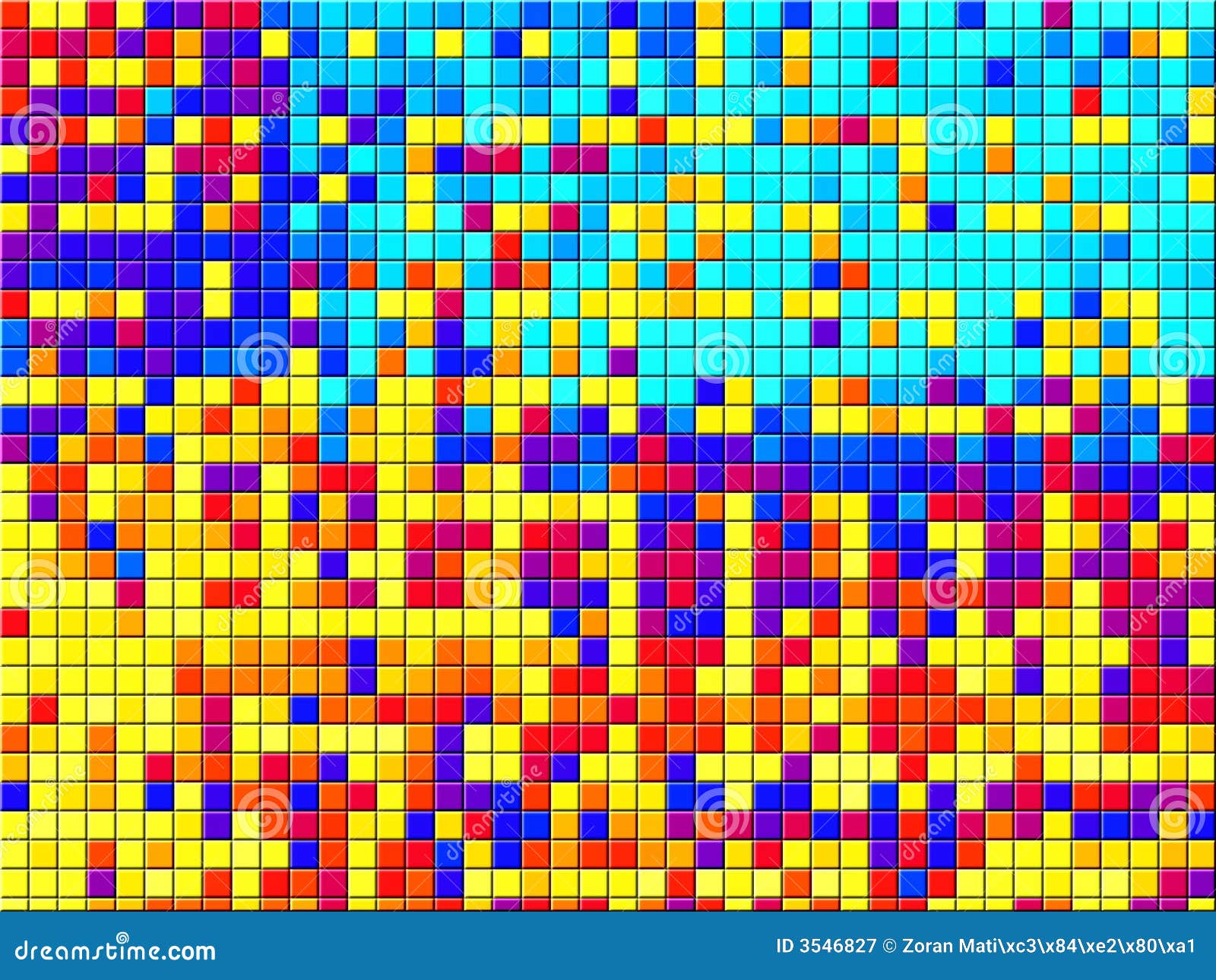 Abstract kleurrijk mozaïek stock illustratie. Illustration of ontwerp ...