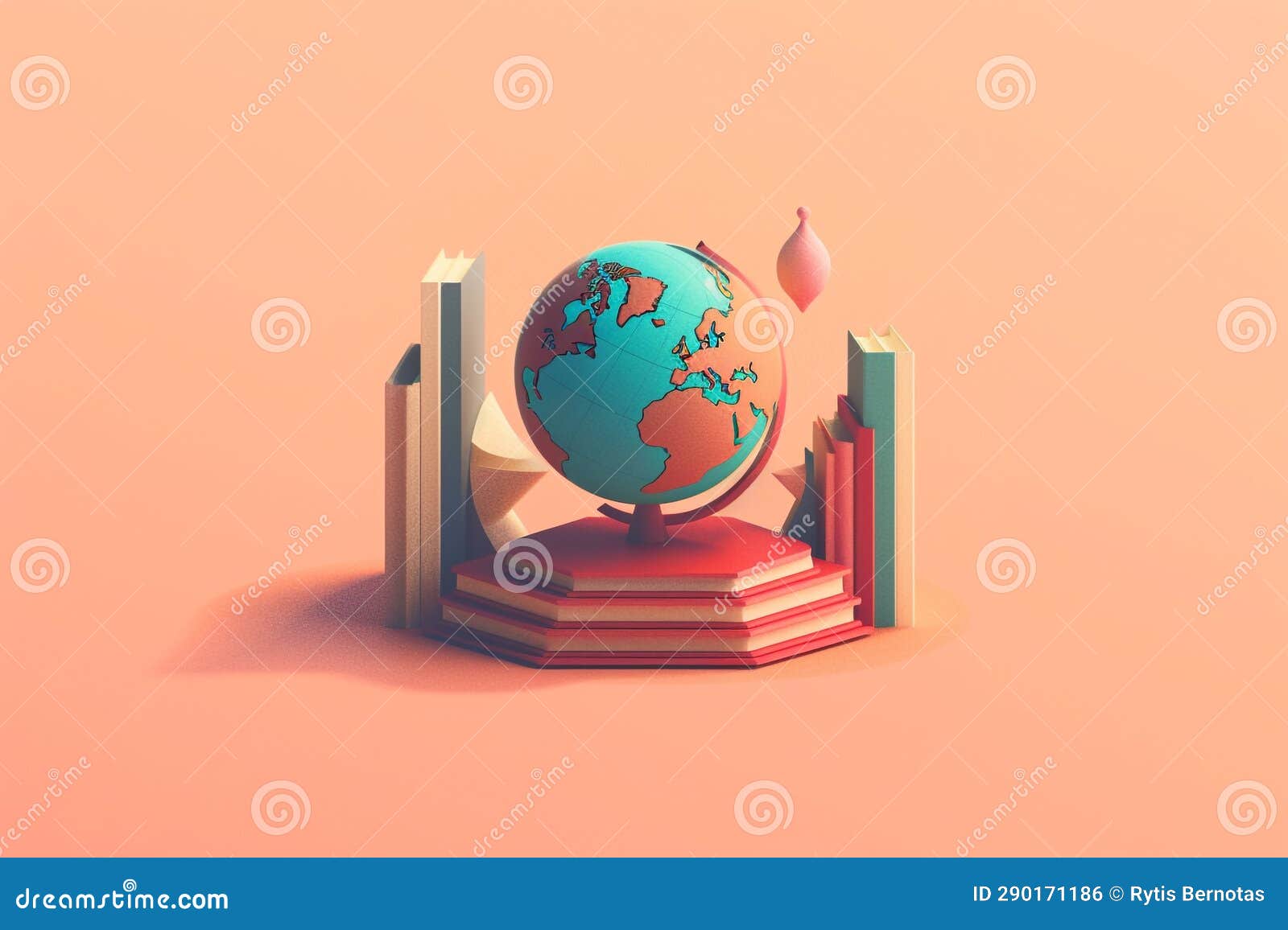 Abstract Knowledge and Education Concept Illustration. Generative AI ...