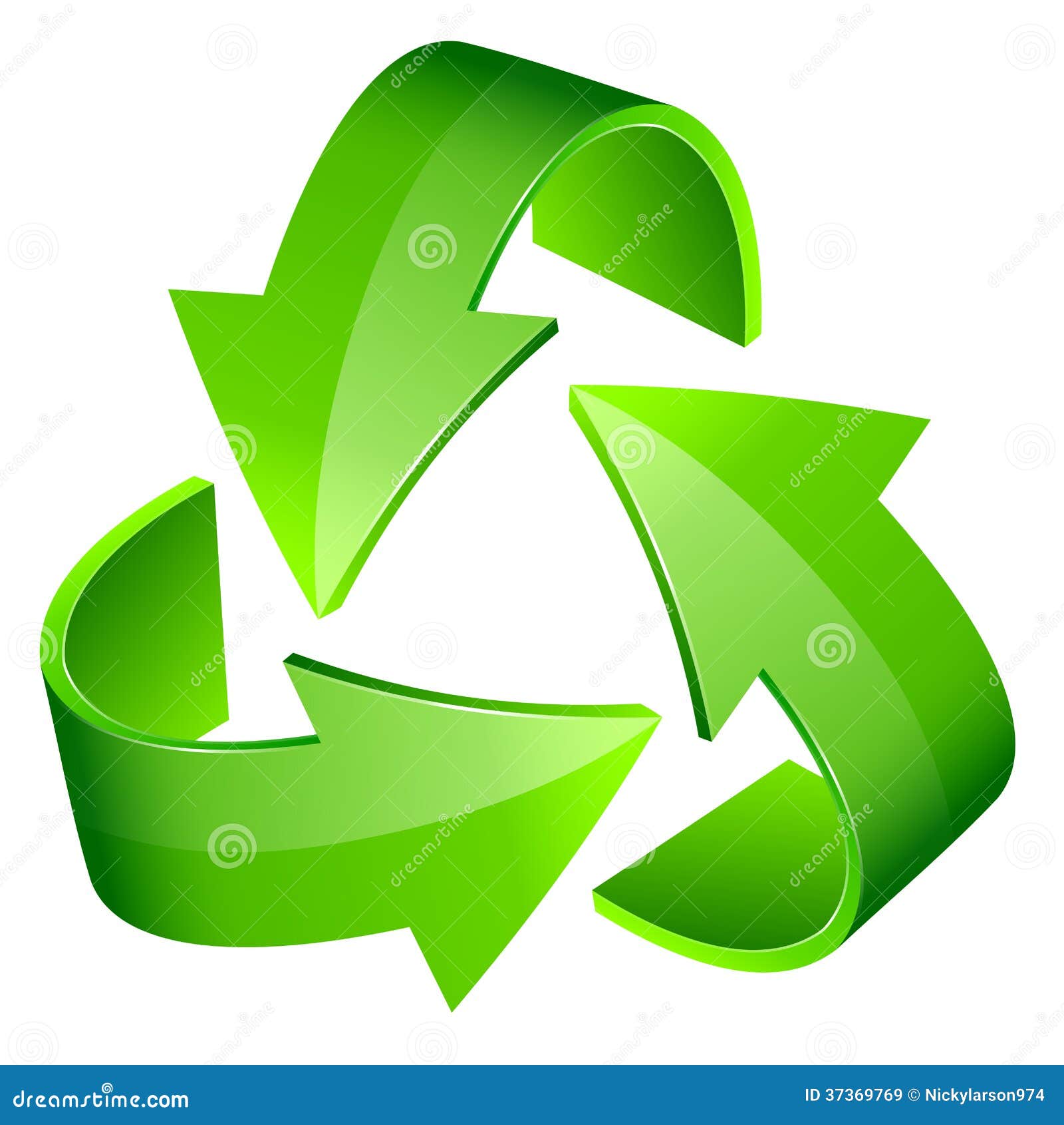 Abstract Kringloop 3d Teken Vector Illustratie - Illustration of milieu ...