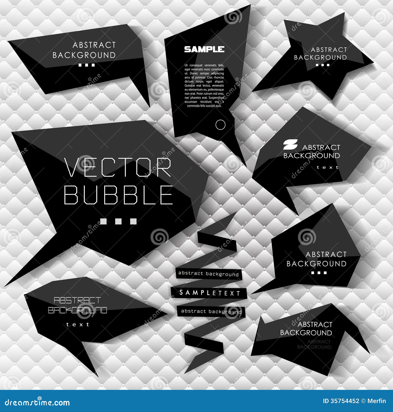 Abstract Labels stock vector. Illustration of mosaic - 35754452