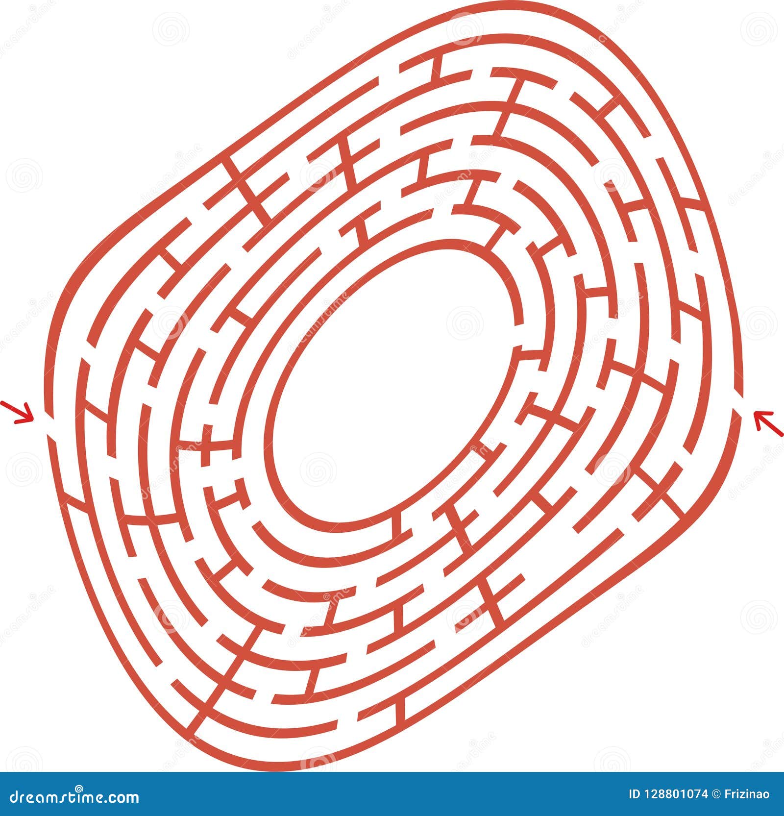 Abstract Labyrinth. an Interesting and Useful Game for Children. Simple ...