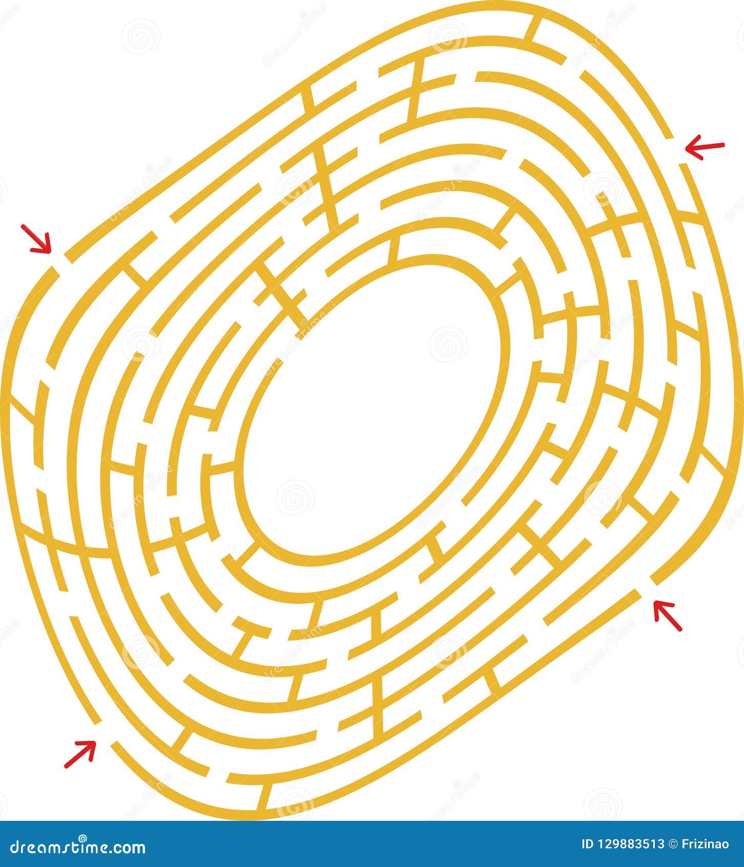 Abstract Labyrinth. an Interesting and Useful Game for Children. Simple ...