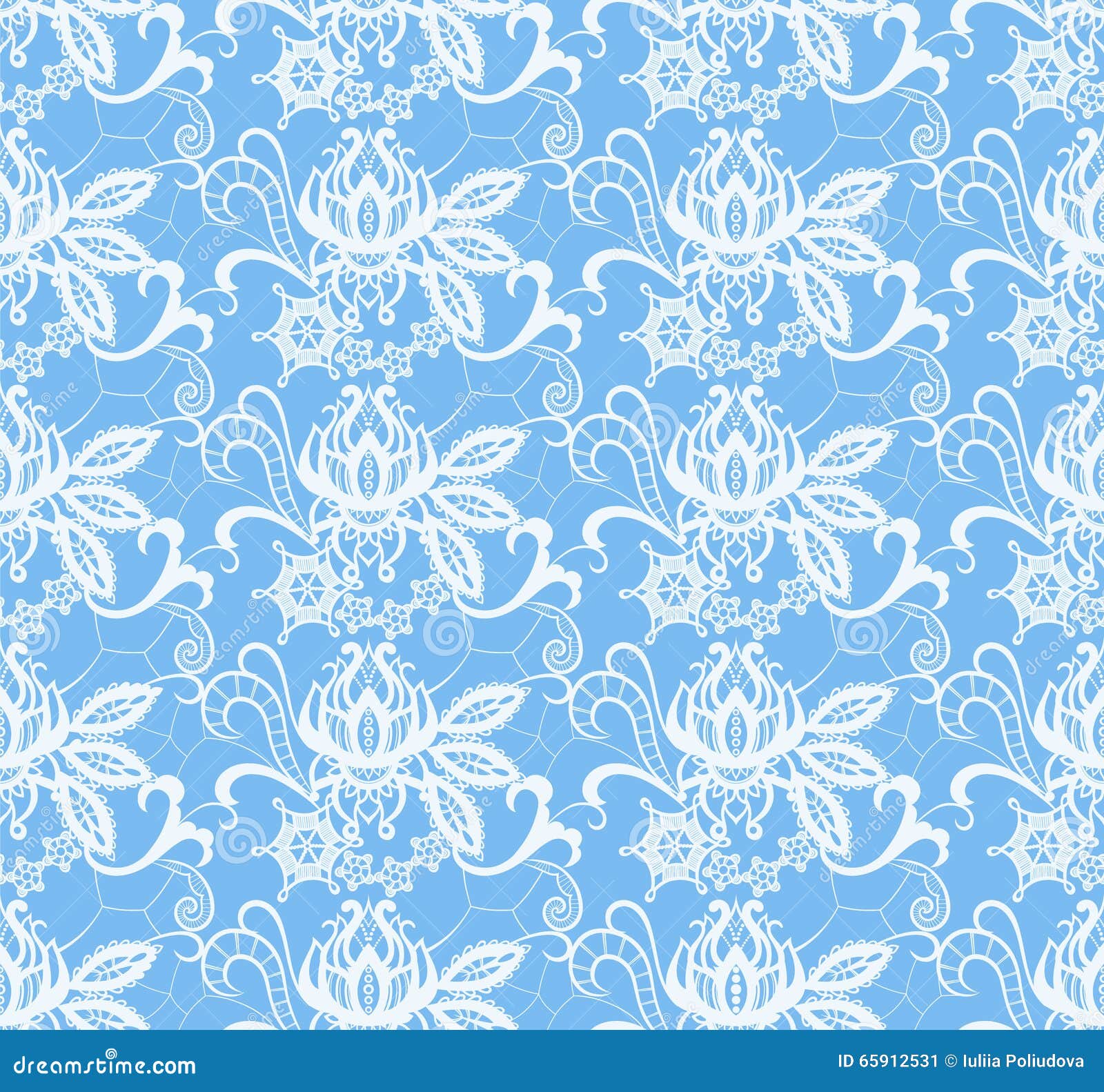 Abstract Lace with Elements of Flowers and Leaves Stock Illustration ...