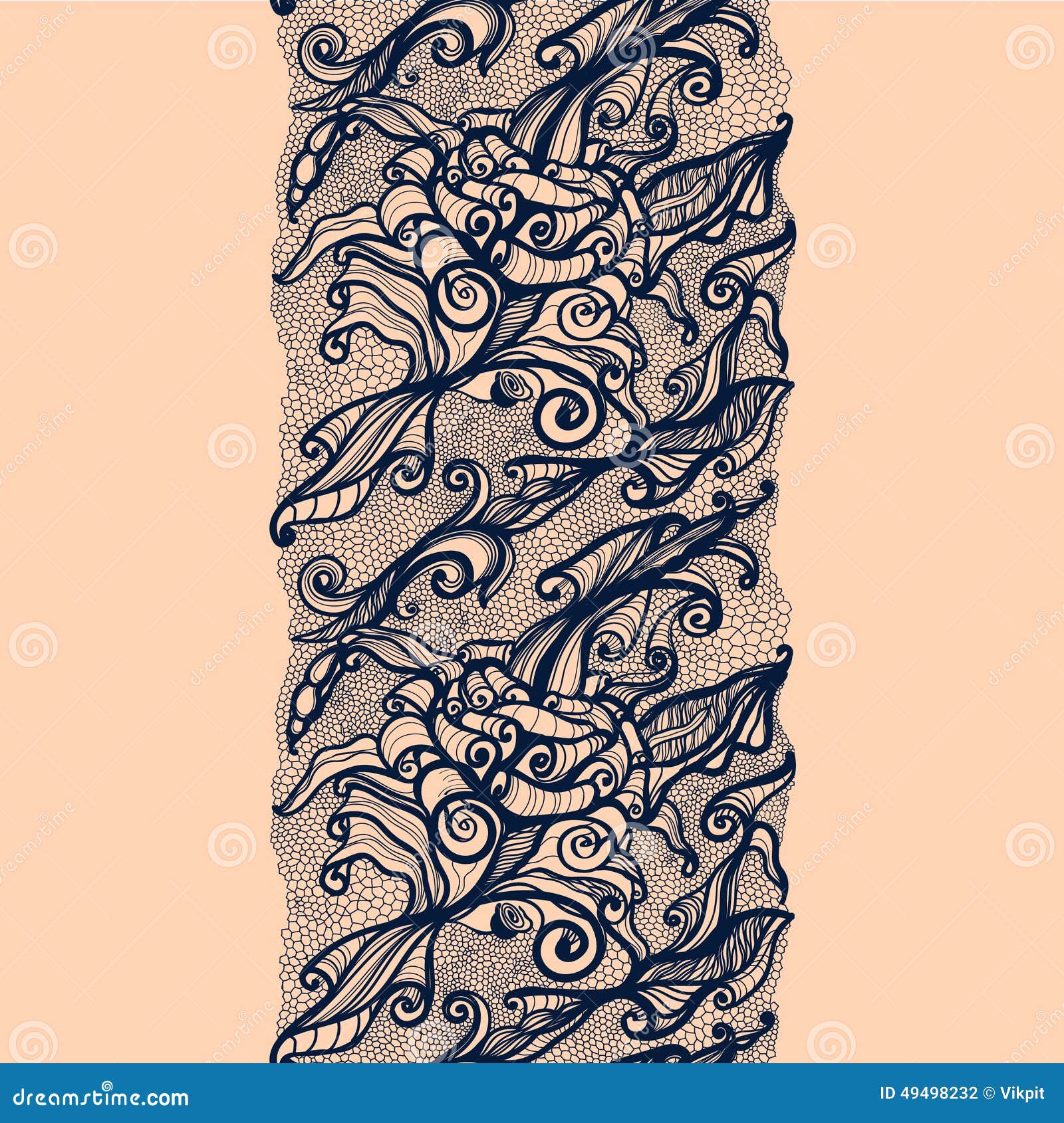 Lace Ribbon Vector Illustration | CartoonDealer.com #47770462