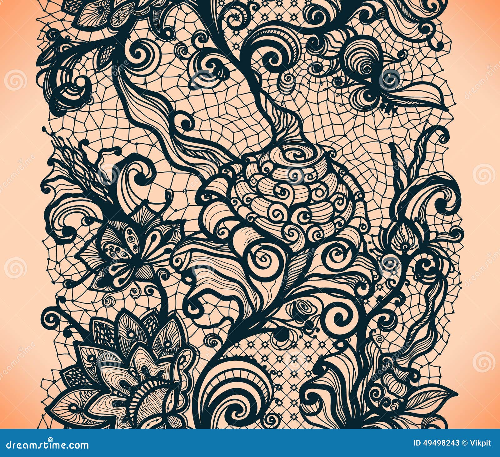 Lace Ribbon Vector Illustration | CartoonDealer.com #47770462