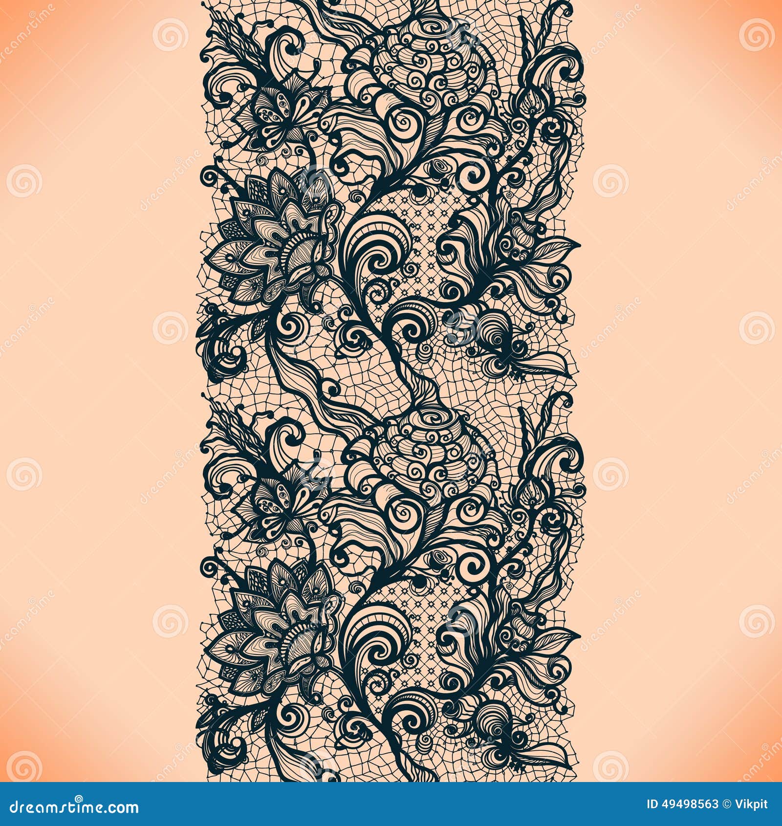 Lace Ribbon Vector Illustration | CartoonDealer.com #47770462