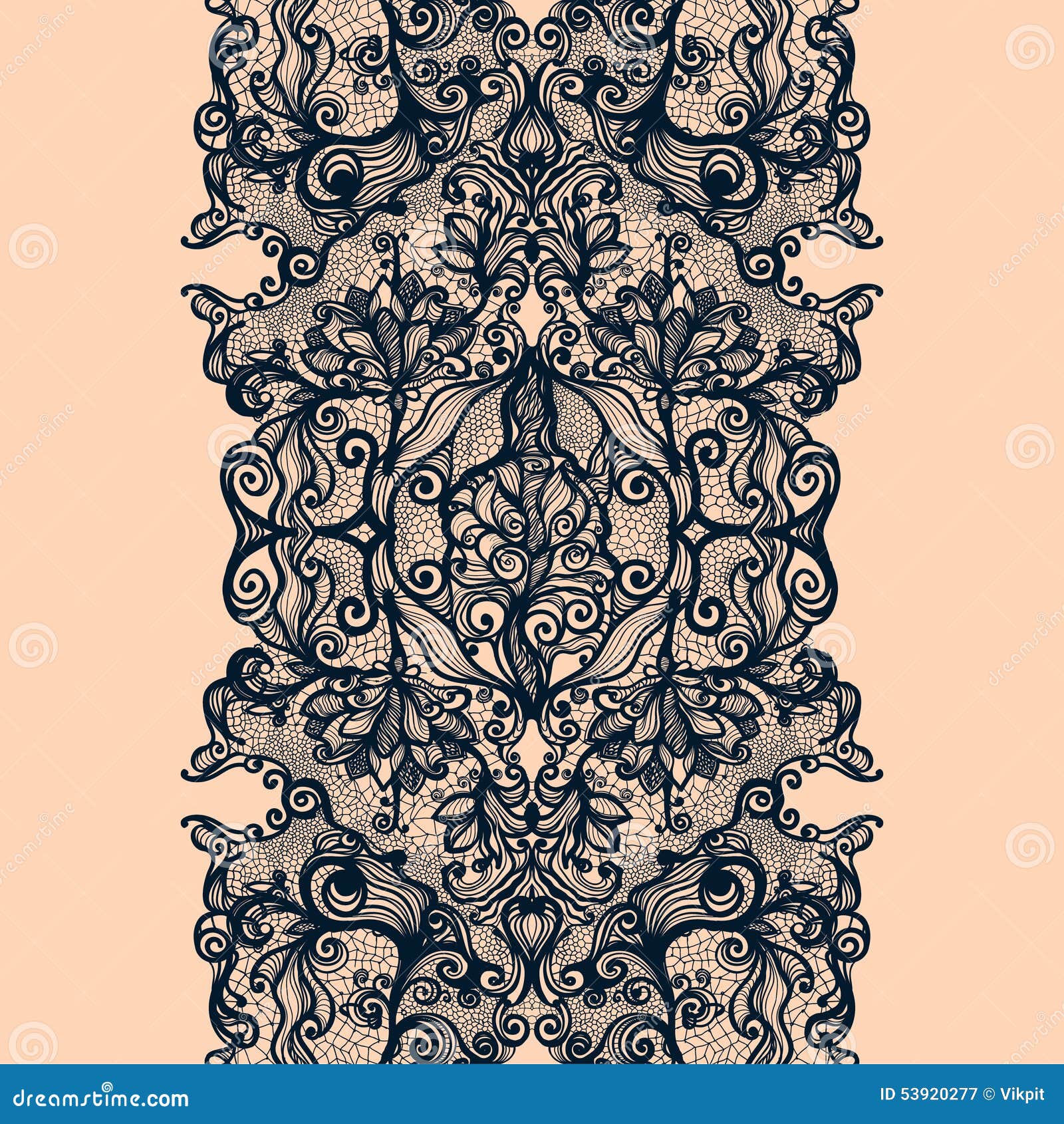 Lace Ribbon Vector Illustration | CartoonDealer.com #47770462